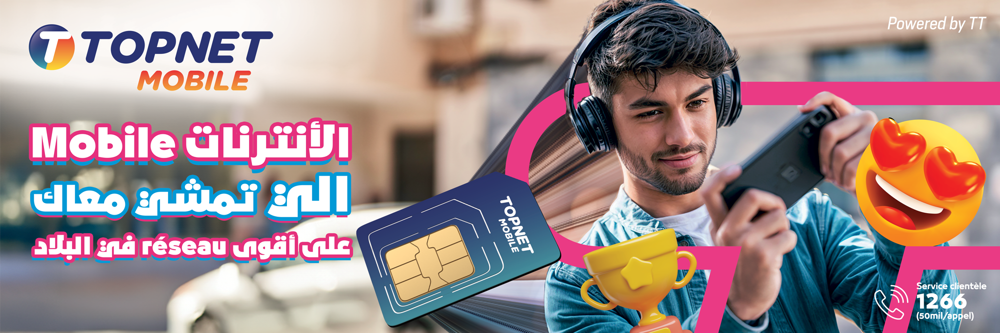 TOPNET MOBILE : un nouveau partenaire sur le réseau de Tunisie Telecom ...